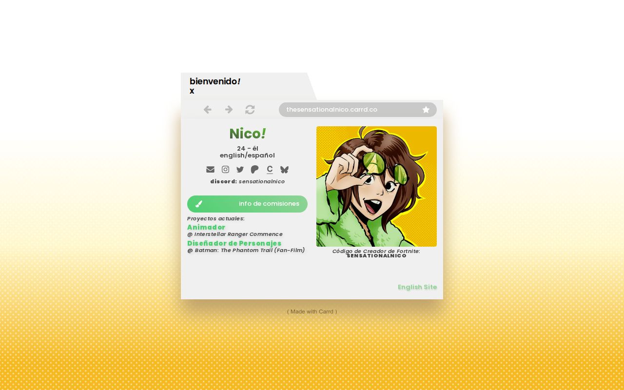 carrd de sensationalnico